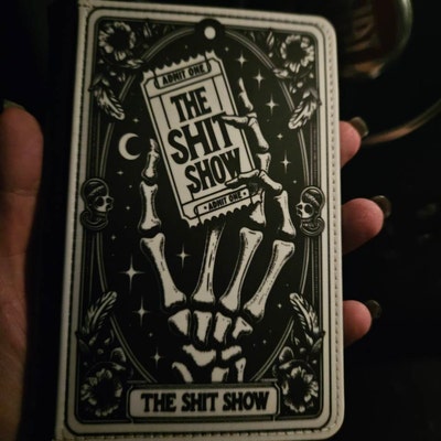 Goth Tarot Card THE READER Passport Cover Vegan Passport Case Gothic ...