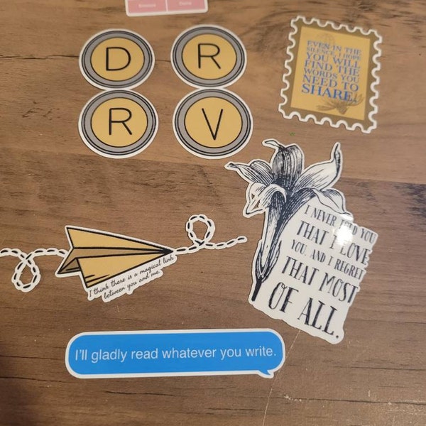 DIVINE RIVALS and Ruthless Vows by Rebecca Ross Sticker Pack 6 ...