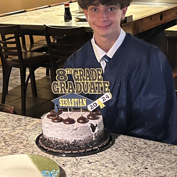 8th Grade Cake Topper ,8th Grade Graduation Cake Topper, Graduation ...