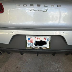 Cool Punk Checkered Skull License Plate Unique Car Accessories for Him ...