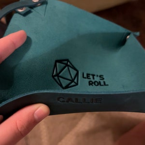 Scroll of Rolling, DND Dice Rolling Tray, Leather Rolling Mat With ...