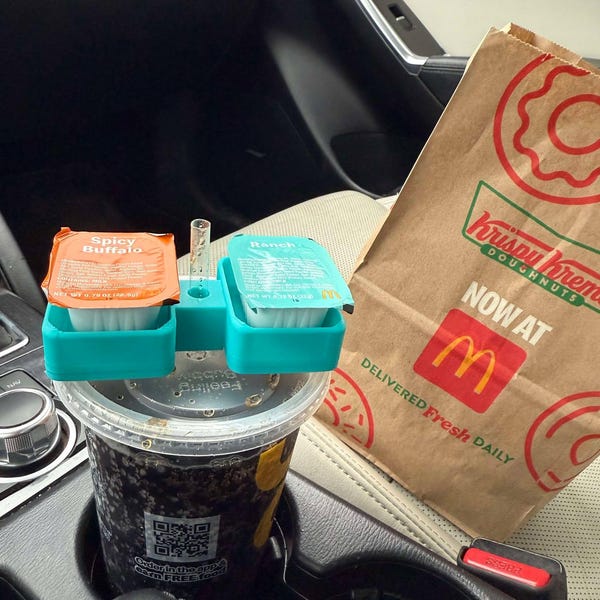 Fast Food Sauce Straw Holder 3D Printer File/stl - Etsy