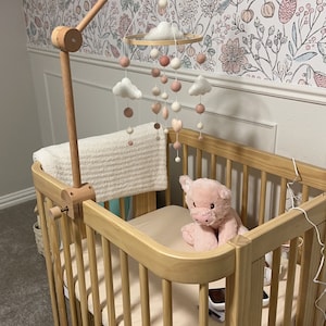 Mobile Hanger for Crib by Okidokids™ Baby Mobile Arm Modern White ...