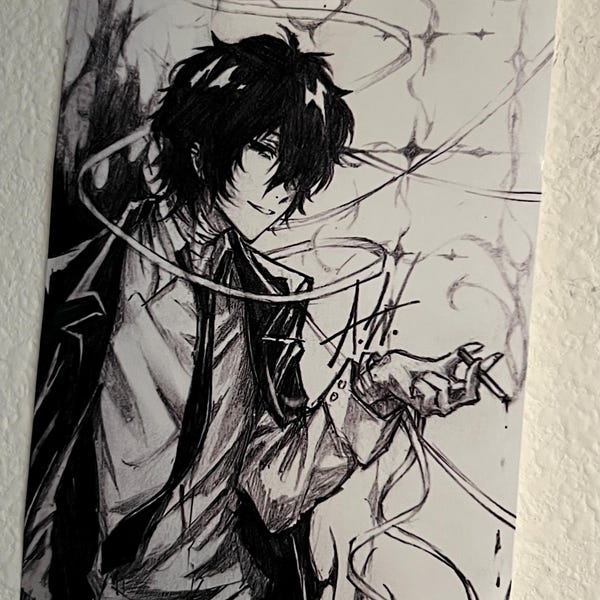 Fyodor Dostoevsky BSD Sketch Print | 5" X 7" - Etsy