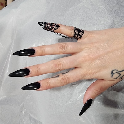 Full Hand Claws ophelia Gothic Jewelry Gift Finger Claw Goth Galentines ...