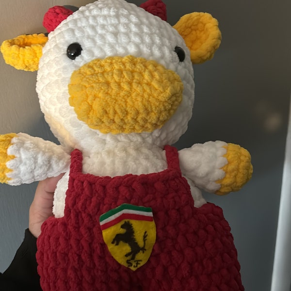 F1 Ferrari Cow Plushie - Etsy