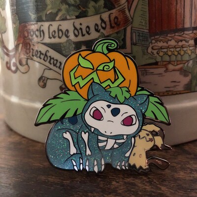 Spooky Saur Enamel Lapel Pin Harvest Fall Halloween Pumpkin Jack ...