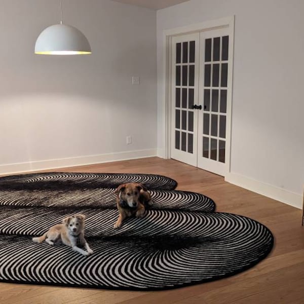 Rich Hand Tufted Rugs Irregular Shape for 100% Fine Wool Reach Living ...