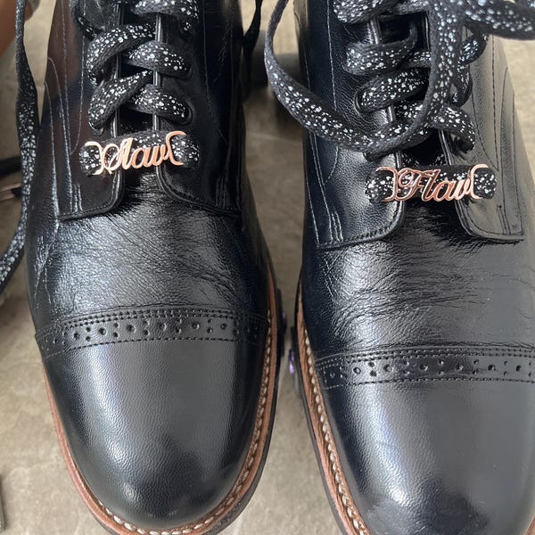 Personalized Name Shoe Nameplate in Gold, Silver & Rose Gold | Custom ...
