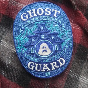 Ghost Guard: Paranormal Investigator Embroidered Patch Glow-in-the-dark ...