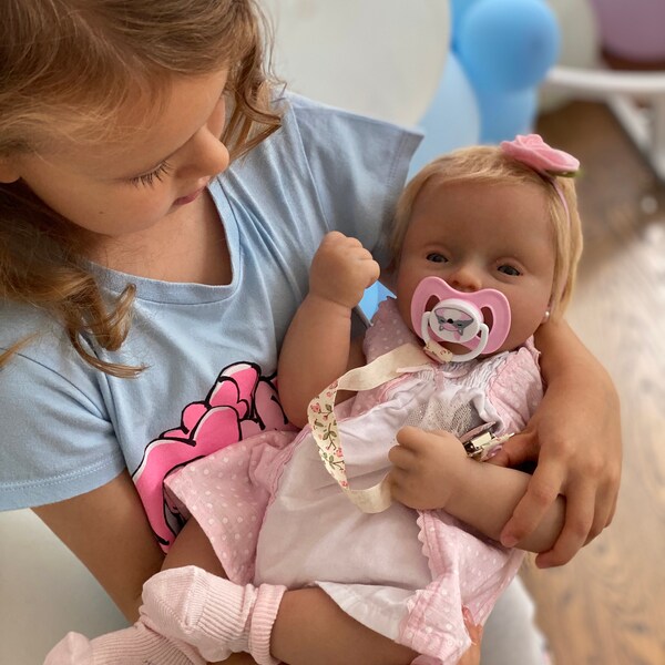 Vinyl Reborn Baby With Half Torso and Cloth Body JOSEPH Awake Model ...