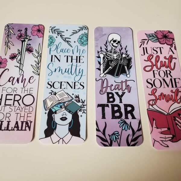 Tbr Bookmark, Smut Bookmarks, Reading Book Mark - Etsy