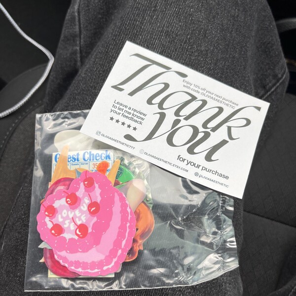 Mystery Sticker Pack - Pinterest Aesthetic Stickers, Junk Journal ...