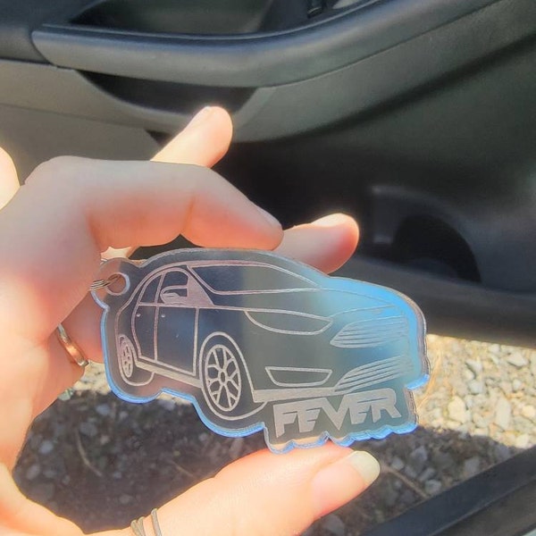 Custom Car Acrylic Keychain - Etsy