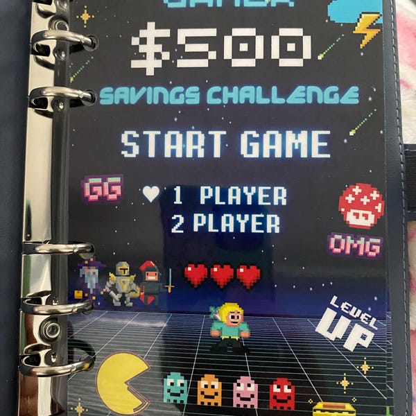 1k 2.5k 5k Motivational Sticky Notes Envelope Savings Challenge | A6 ...