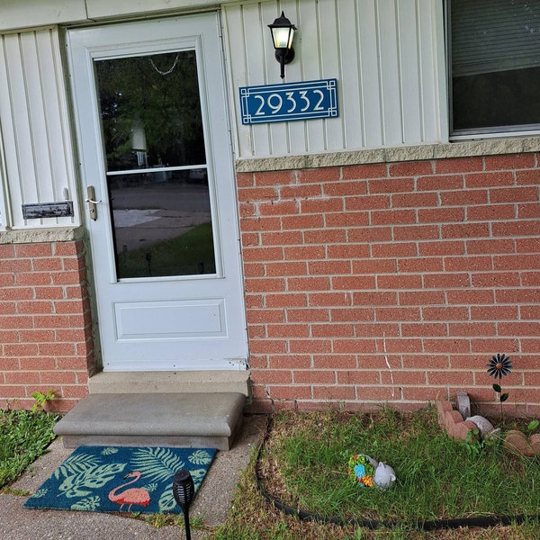 Art Deco Address Sign, Address Sign Outdoor, Custom Address Sign, Art ...