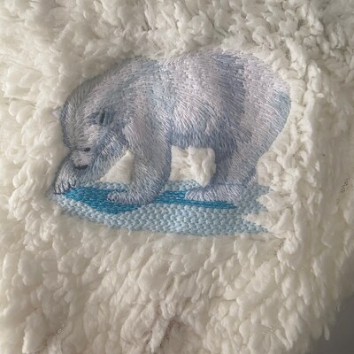 Polar Bear Machine Embroidery Design - Etsy