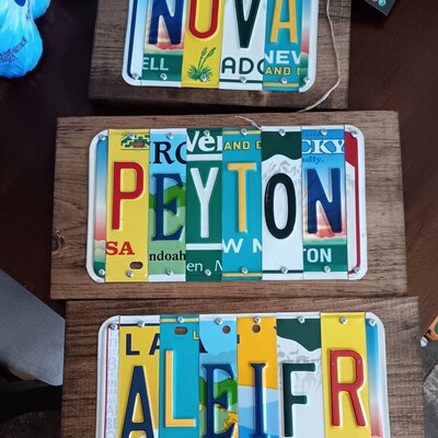 Custom License Plate Signs, Personalized Gift, Custom Gifts, Unique ...