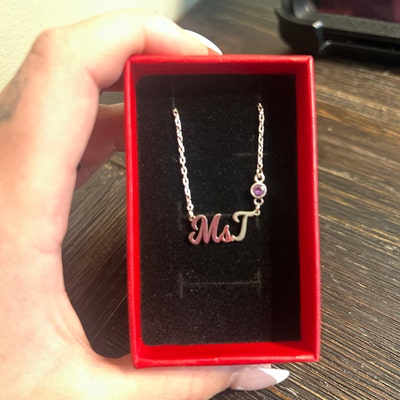 Dainty Mimi Necklace, Sterling Silver, Gold, Mimi Necklace, Gift for ...