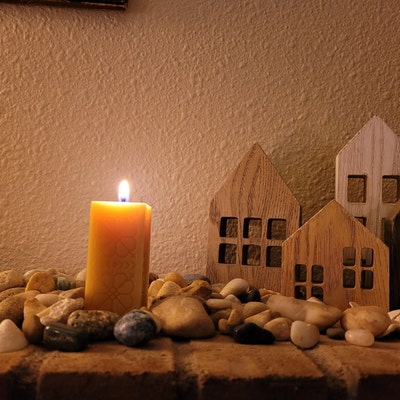 A Pause for Peace Candle Set 100% Pure Local Beeswax Small Gift Gift ...