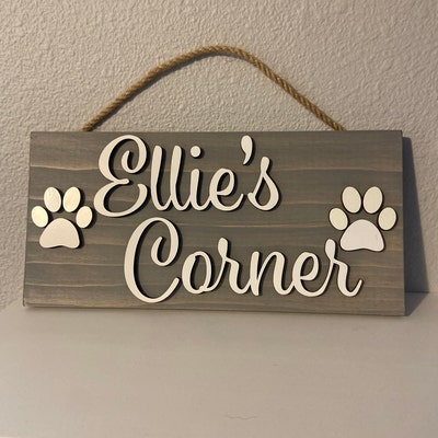 Dog Name Sign, 3D Dog Name Sign, Custom Dog Name Sign, Personalized Dog ...