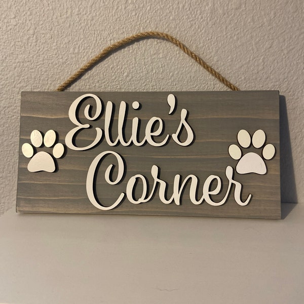 Dog Name Sign, 3D Dog Name Sign, Custom Dog Name Sign, Personalized Dog ...