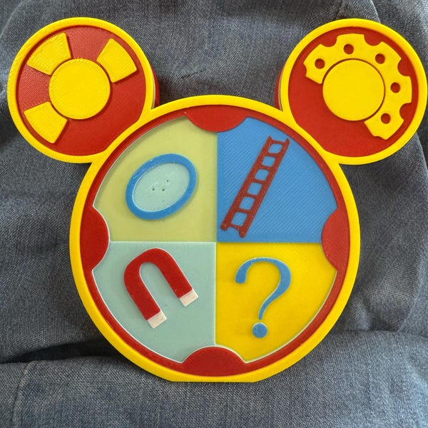 Mickey’s Clubhouse Toodles 3d-printed Standing Figures – Face, Circles ...