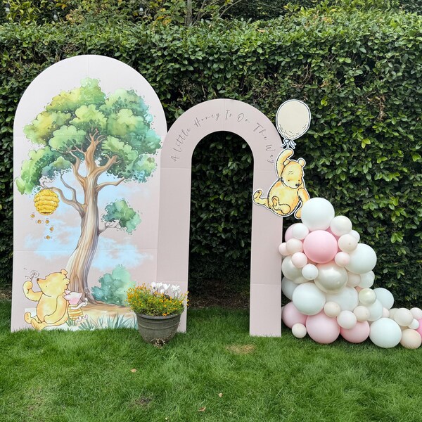 Personalized Blue Chinoiserie Foam Board Arch Set, Miss to Mrs Backdrop ...