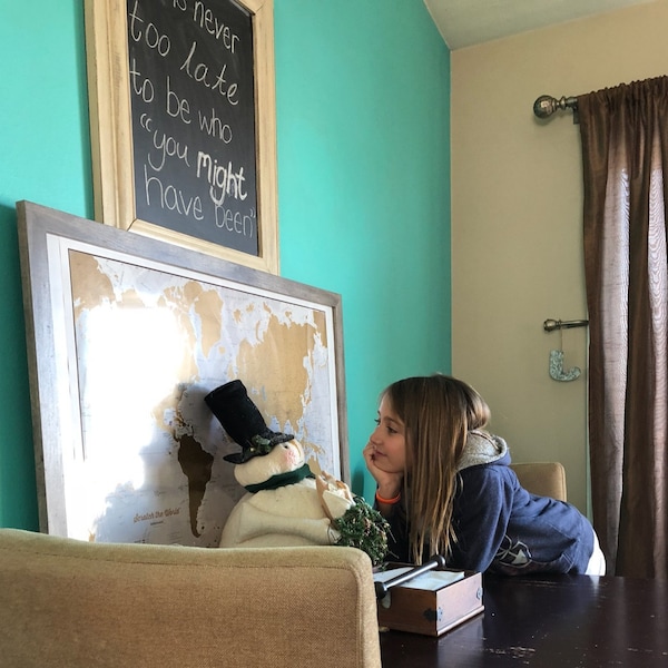 Scratch off Map Poster - Most Detailed World Map, Gift for Him, Gift ...