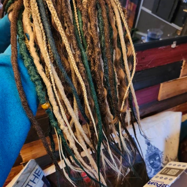 Synthetic Dreads, Men Hairstyle,viking Ash Blonde Set,crochet Synthetic ...