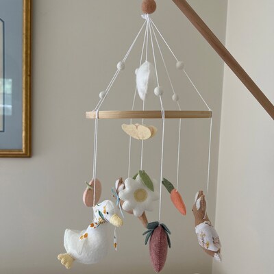 Peter Rabbit Mobile/rabbit Felt Mobile/mobile With Bunnies/bunny ...