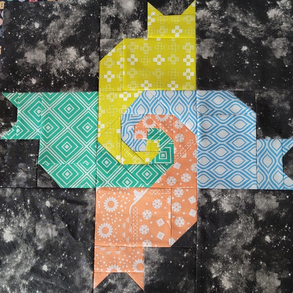 Digital Pdf|cats Quilt Pattern|cats Quilt Block Pattern|snail's Trail ...