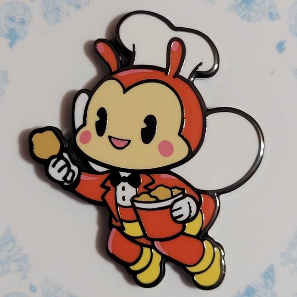 Cute Jollibee Fan Pin / Fast Food Mascot Design / Hard Enamel ...