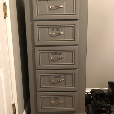 Custom Bedroom Labels / Closet Labels / Dresser Labels / - Etsy