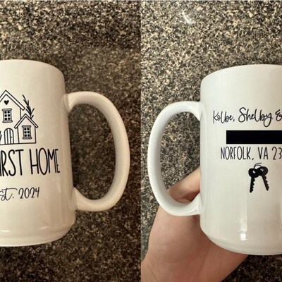 Our First Home Mug, Homeowners Gift, New Home Mug, First House Gift ...