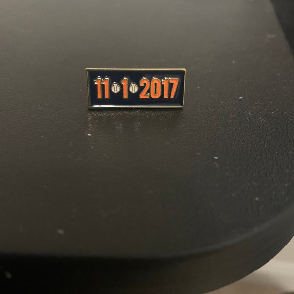 Houston Astros Pin - Houston Astros Gift - World Series 11/1/2017 Lapel ...