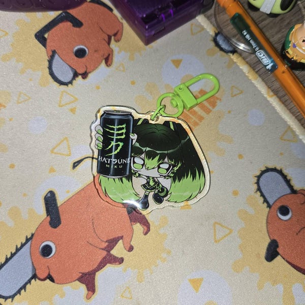 Monster Miku Acrylic Glitter Epoxy Charm [2 Sizes!] || Cute Kawaii ...