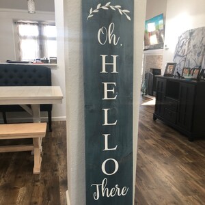 Farmhouse Hello There Welcome Sign Choose Your Size & Color - Etsy
