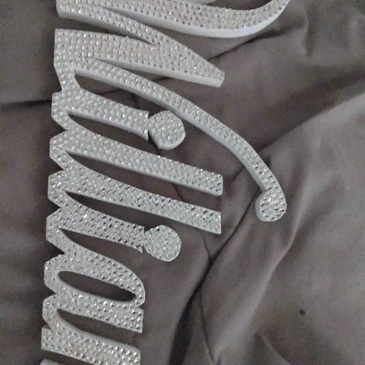 Swarovski Crystal Name Sign, Your First or last Name up to FOUR LETTERS ...