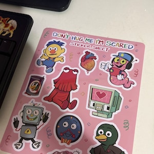 Dont Hug Me Im Scared DHMIS Die Cut Vinyl Sticker Sheet 6.5 X 5.5 10 ...