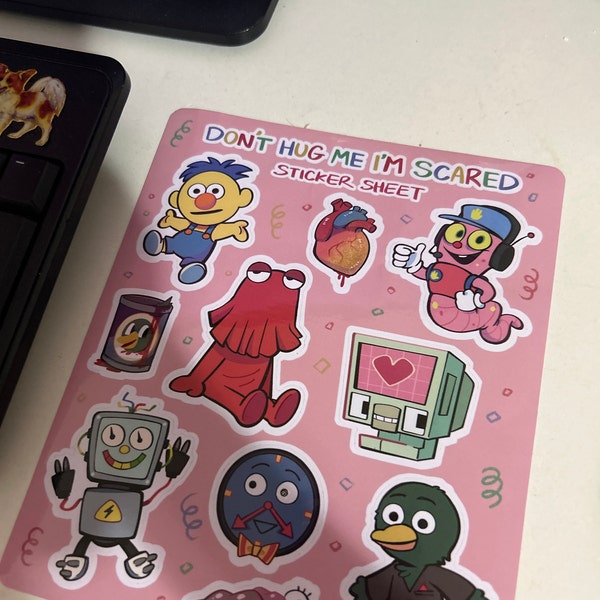 Don’t Hug Me I’m Scared DHMIS Die Cut Vinyl Sticker Sheet - 6.5" X 5.5 ...