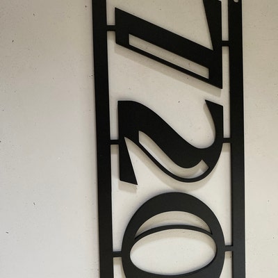 House Numbers, 6 Metal Address Sign - Etsy