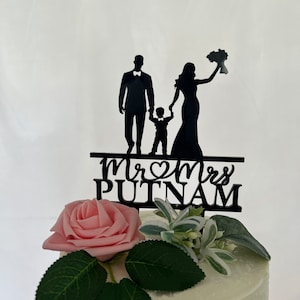 Family Cake Topper With Kids, Family Wedding Cake Toppers, Cake Topper ...