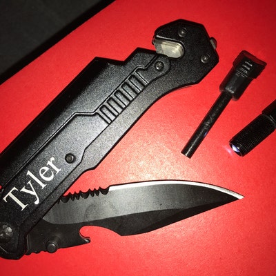 Multi Tool Pocket Knife Engraved, Hunting Knife, Survival Pocket Knife ...
