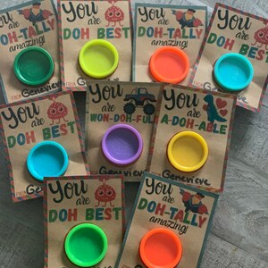 Printable Christmas Playdoh Gift Card Editable, Christmas Class Favors ...