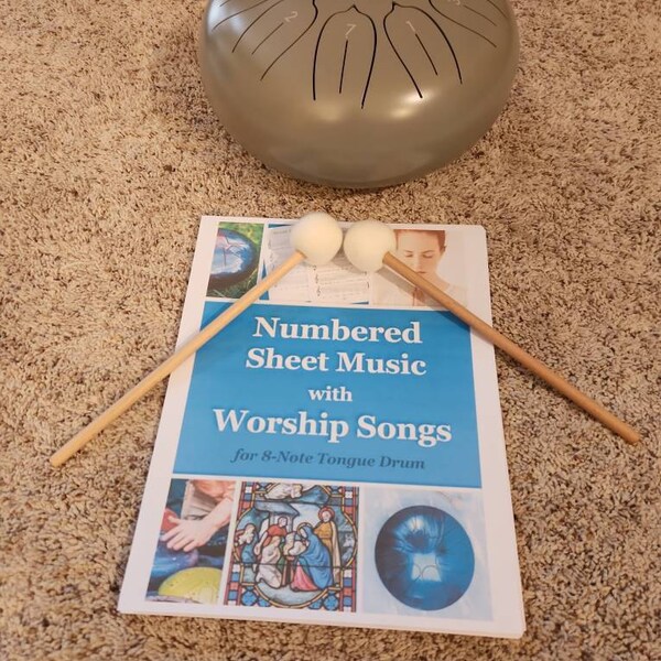 Numbered Sheet Music for 8-note Steel Drum With Simple Traditional ...