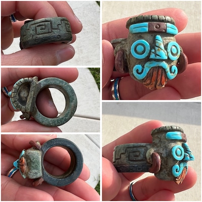Aztec Tlaloc Mask Face Carving - Etsy