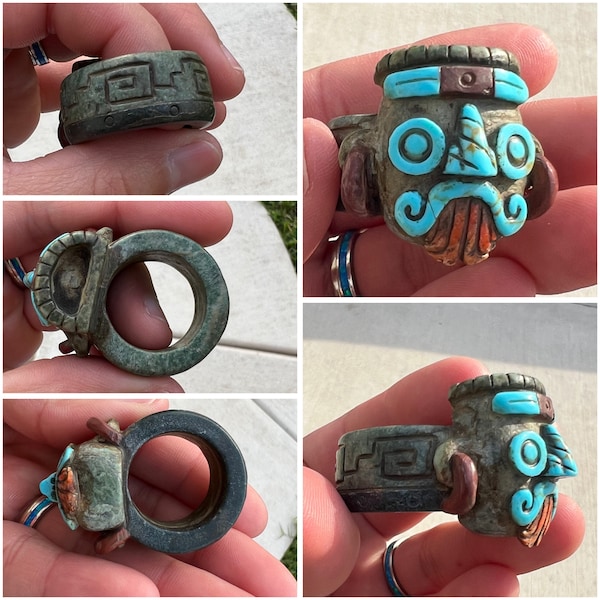 Aztec Tlaloc Mask Face Carving - Etsy