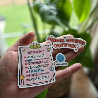 Healing is Not Linear Waterproof Sticker, Mental Health Decals, Healing ...