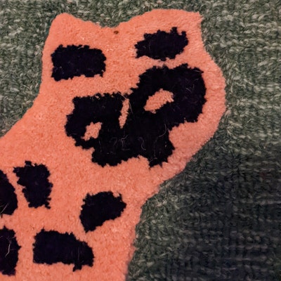 Hand Tufted Animal Skin Leopard Rug for Living Room Bedroom - Etsy